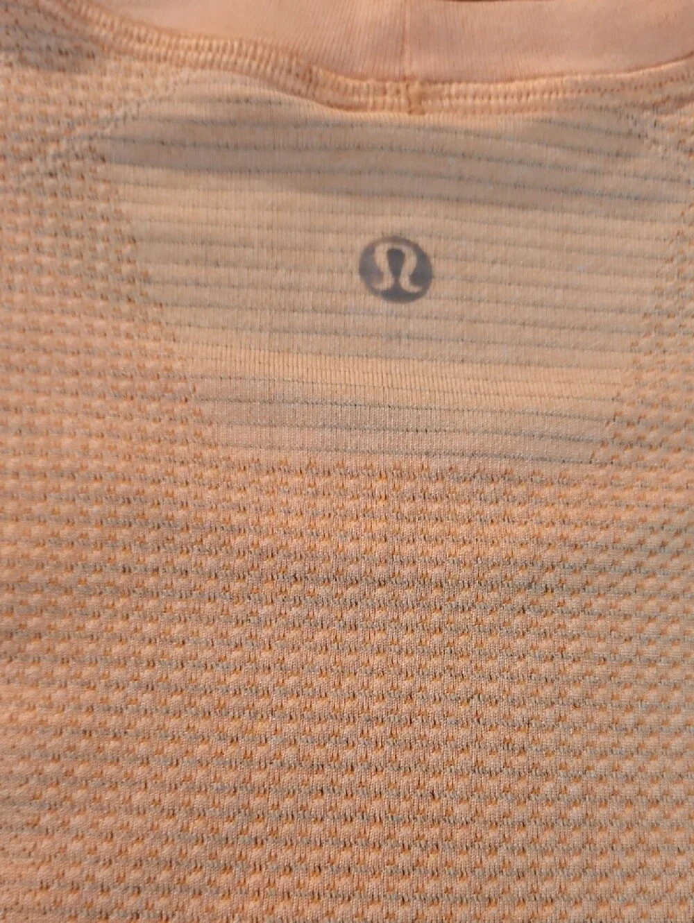 lululemon athletica | Tops | Lululemon Peach Striped Long Sleeve Top ...